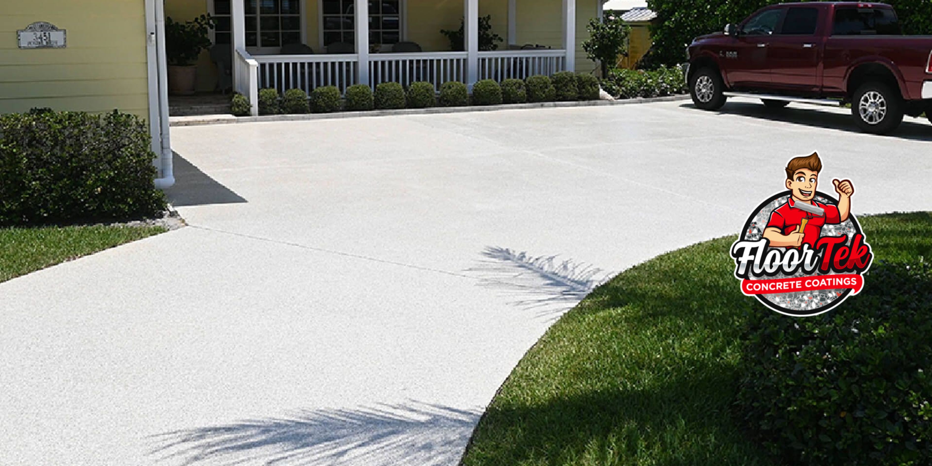 Driveway Concrete Coating in AL & FL | Floortek